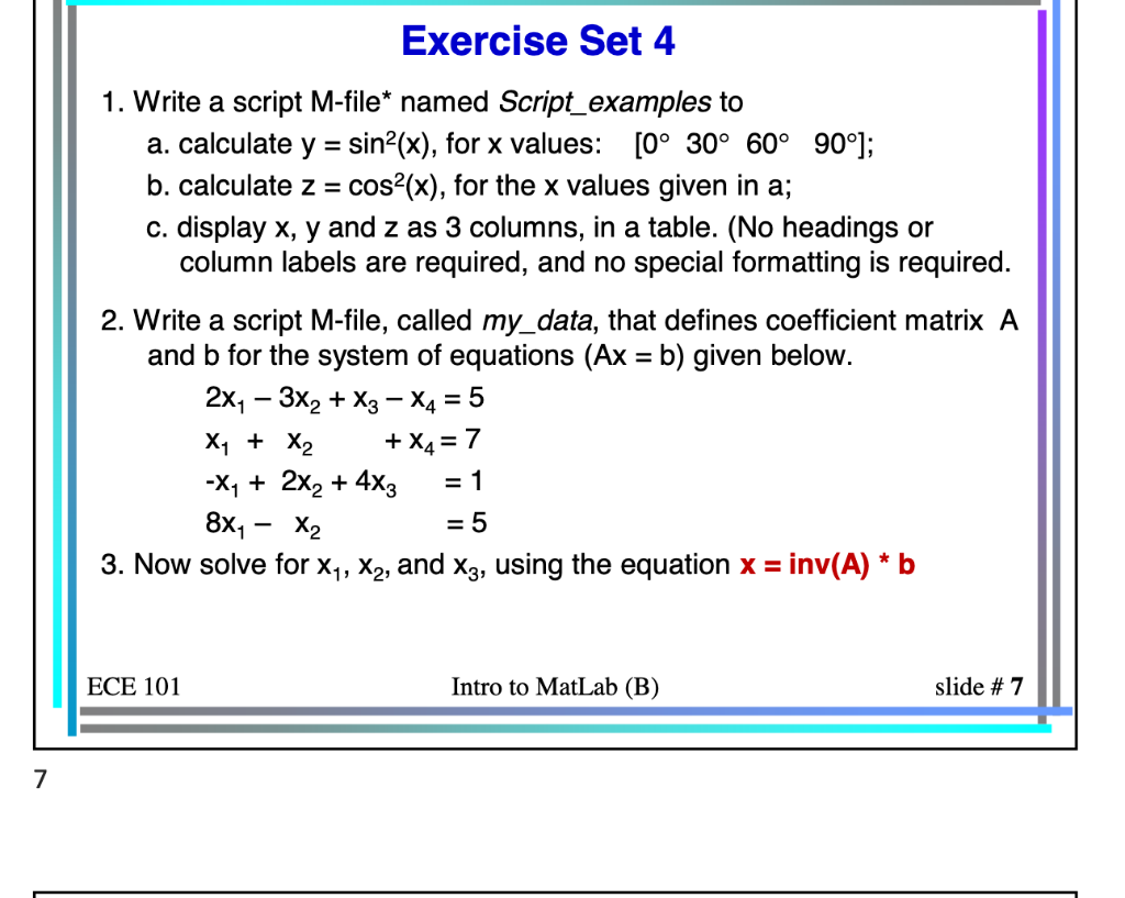 Solved On MATLAB, how do you solve for x1, x2,and x3 on | Chegg.com