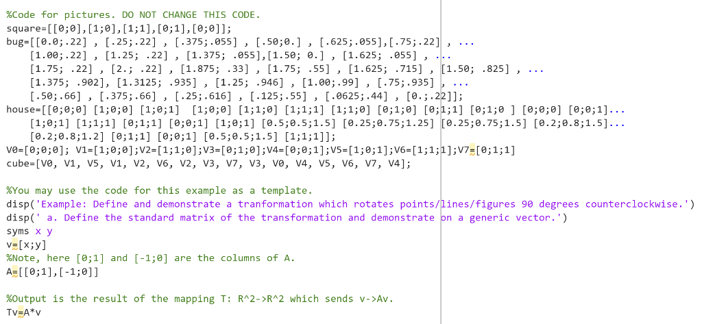 - Part 1: 2D Transformations from R2 to R2. 1. | Chegg.com