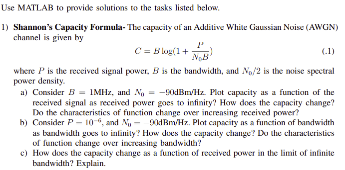 Solved Use MATLAB to provide solutions to the tasks listed | Chegg.com