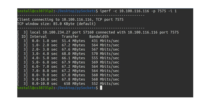 Solved Use the ping and iperf tools to estimate the | Chegg.com
