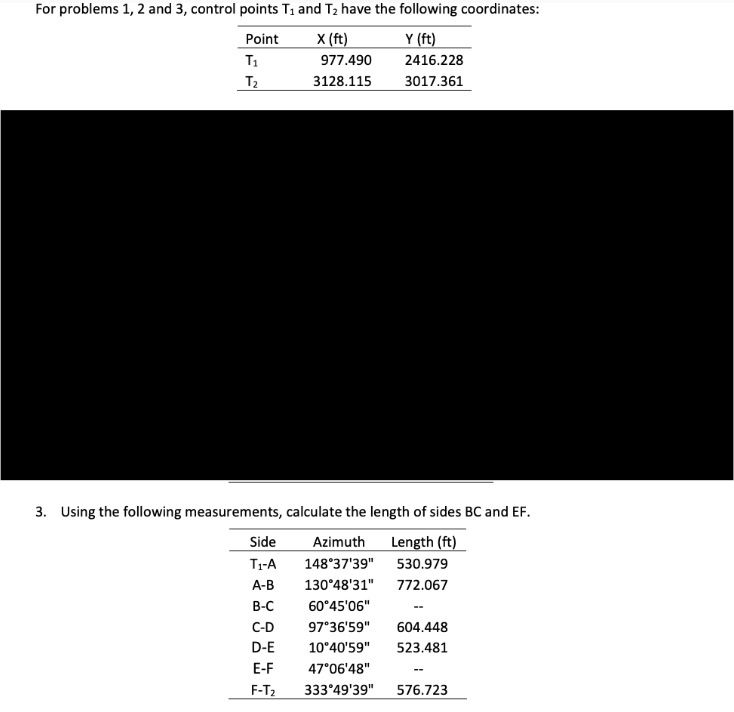 Using the following measurements, calculate the | Chegg.com