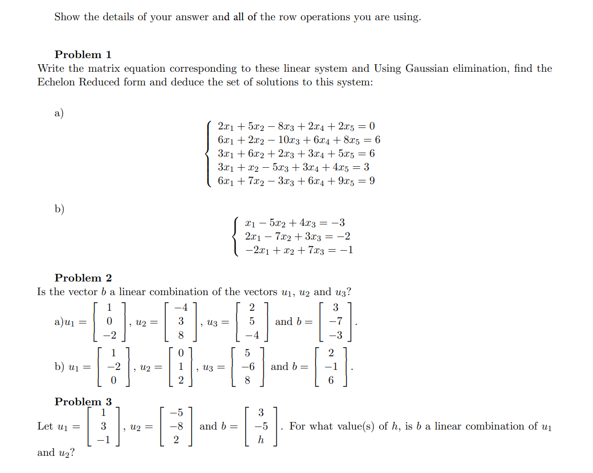 Solved Problem 4 Determine the value of h, making the system | Chegg.com
