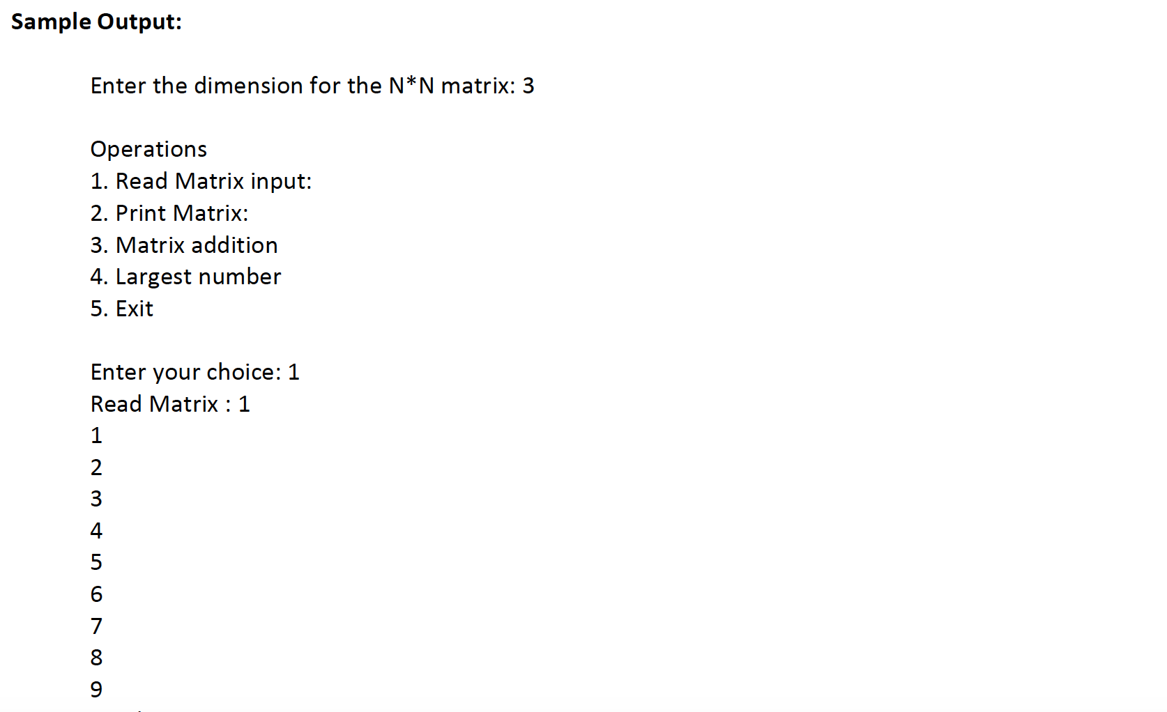 Solved Problem 1 File Name Matrixjava Class Name Matrix 4499