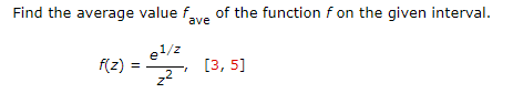 Solved Find the average value fave of the function f on the | Chegg.com