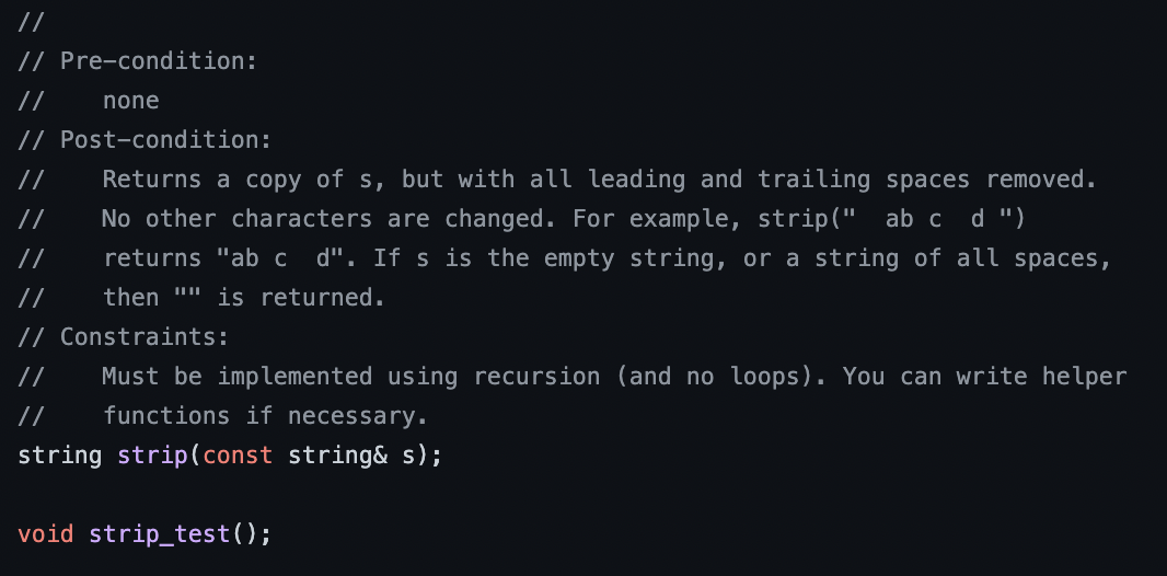 Solved Writing Recursive Functions No Loops Are Permitted