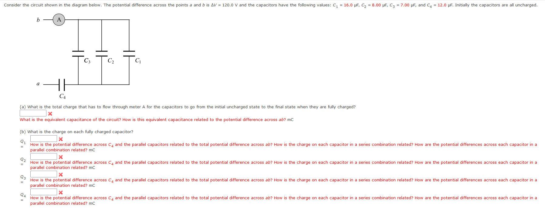 Solved (a) What is the total charge that has to flow through | Chegg.com