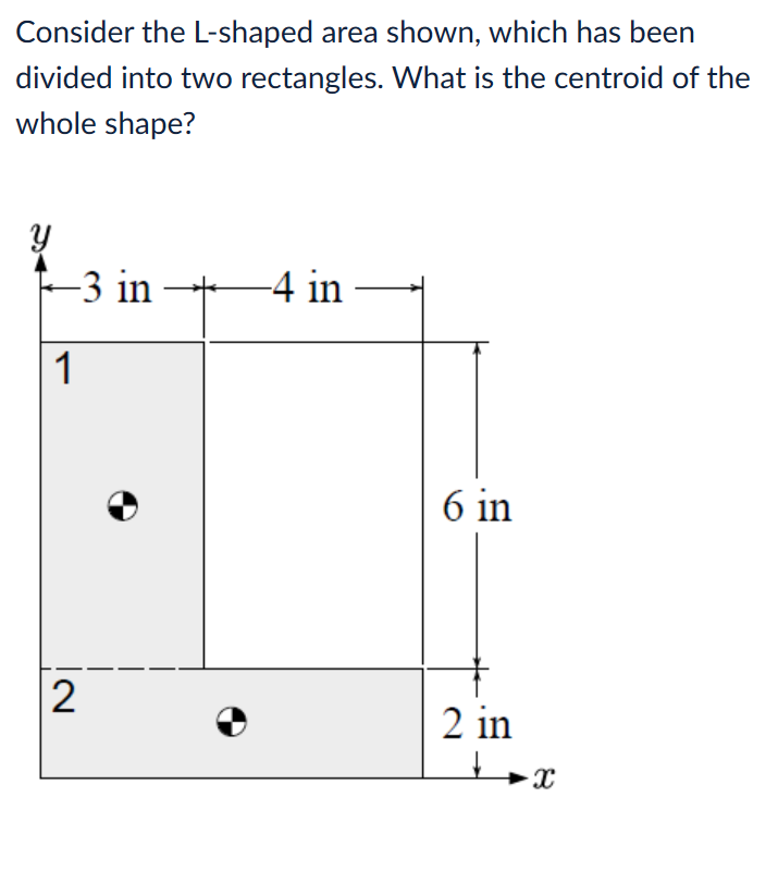 Solved Consider the L-shaped area shown, which has been | Chegg.com