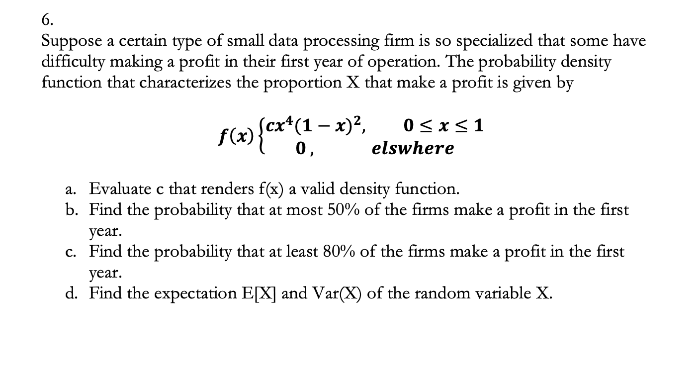 Solved Suppose a certain type of small data processing firm | Chegg.com