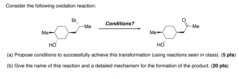 Solved Consider the following oxidation reaction:(a) | Chegg.com