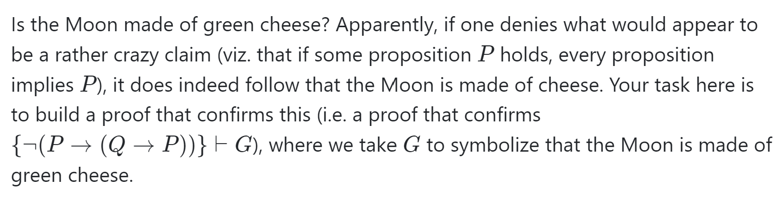 Solved Is the Moon made of green cheese? Apparently, if one | Chegg.com