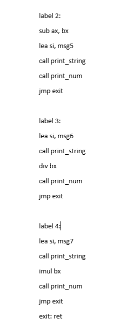 Solved Discuss the code (emu 8086 microprocessor) in detail | Chegg.com