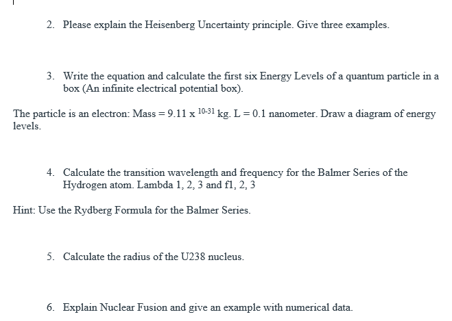 Solved What can you now say regarding the quantum waves for | Chegg.com