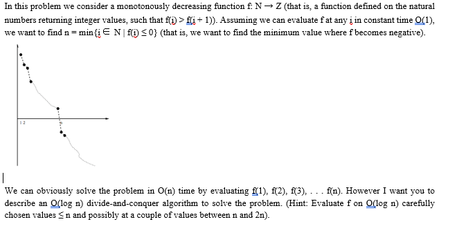 Solved In this problem we consider a monotonously decreasing | Chegg.com
