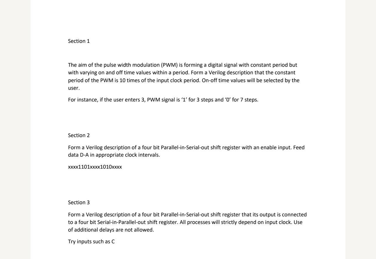 Solved The aim of the pulse width modulation (PWM) is | Chegg.com