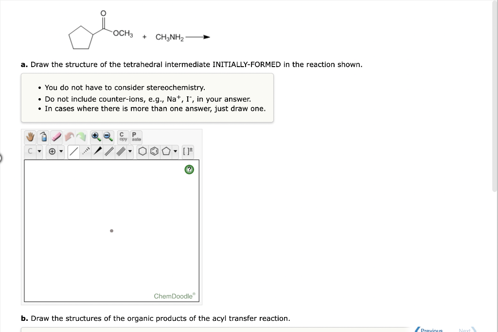 Solved O NaOH, H2O CH3C-NH2 a. Draw the structure of the | Chegg.com