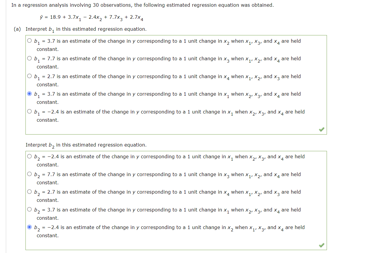 Solved a regression analysis involving 30 observations, the | Chegg.com