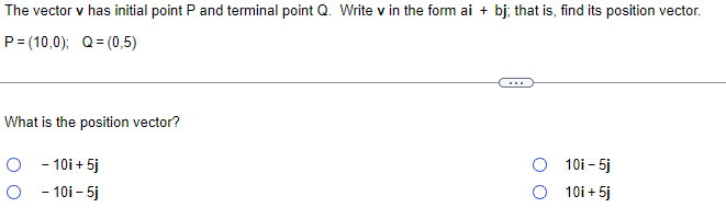 Solved The vector v has initial point P and terminal point | Chegg.com