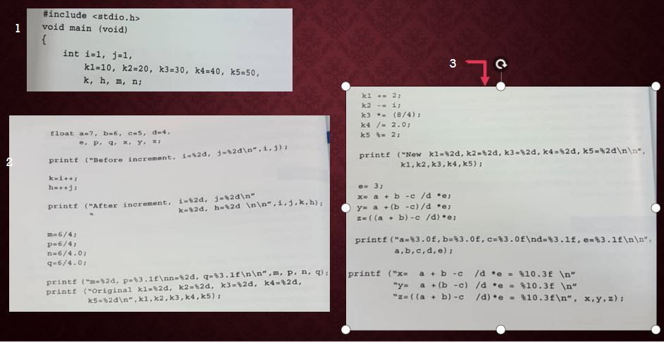 Solved 1 #include void main (void) { int i=1, j=1, kl=10, | Chegg.com