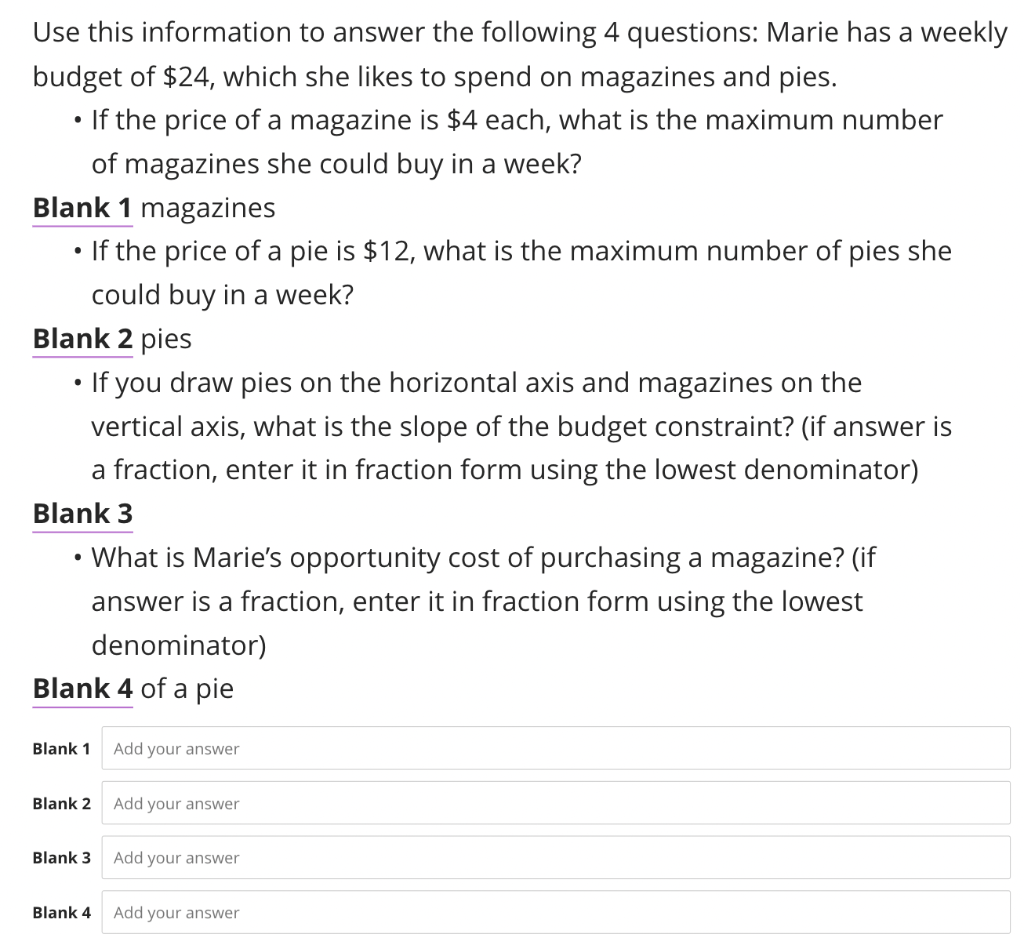 Solved Use this information to answer the following 4 | Chegg.com