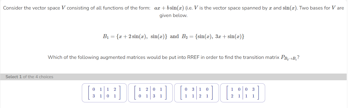 Solved Consider the vector space V consisting of all | Chegg.com