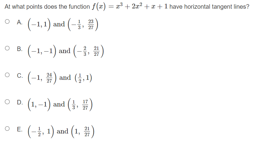 Solved Question 1: At what points does the function f(x)=x^3 | Chegg.com