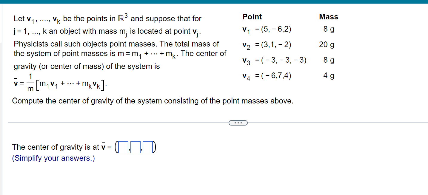 Solved Let v1,…,vk be the points in R3 and suppose that for | Chegg.com