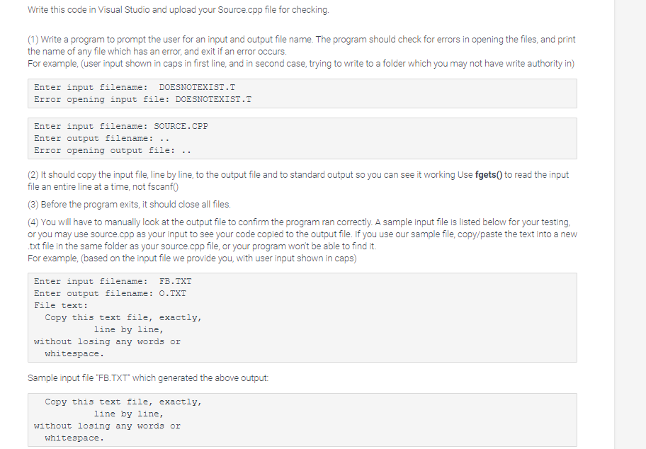 Solved Write this code in Visual Studio and upload your | Chegg.com