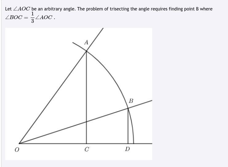 Solved Let ∠aoc Be An Arbitrary Angle The Problem Of 