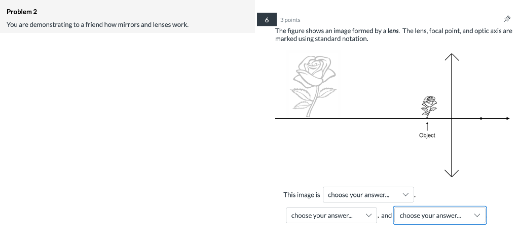 Solved The image is real or virtual. upright or inverted | Chegg.com