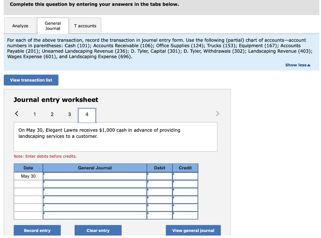 Solved For each transaction, (1) analyze the transaction | Chegg.com