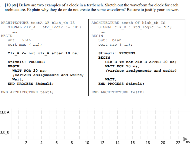 Solved · [10 pts] Below are two examples of a clock in a | Chegg.com