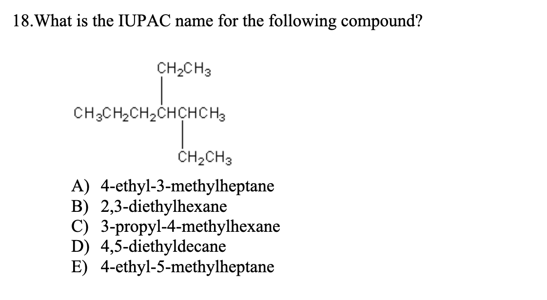 Solved since there are two ethyl groups I'm confused as to | Chegg.com