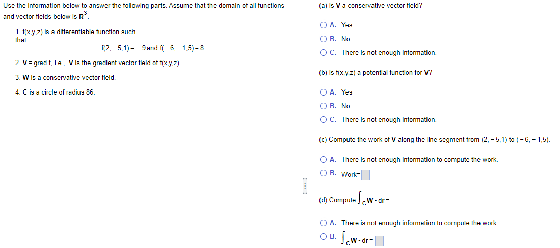 Solved Use the information below to answer the following | Chegg.com