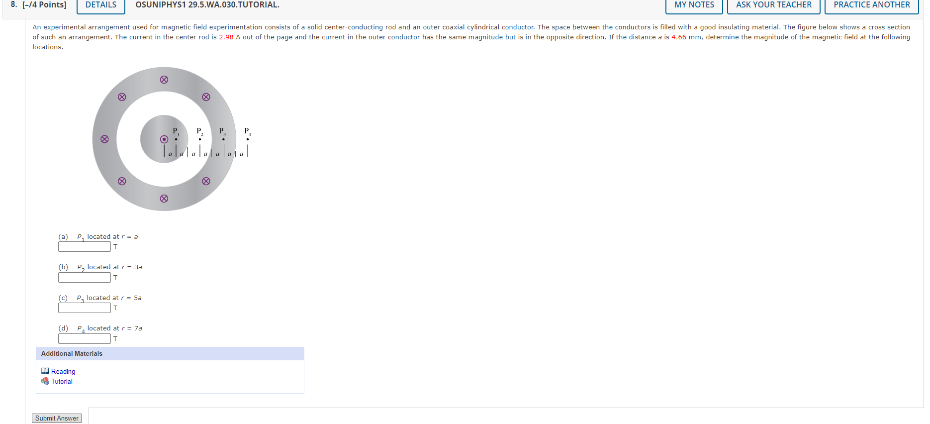 Solved 8. [-/4 Points] DETAILS OSUNIPHYS1 | Chegg.com
