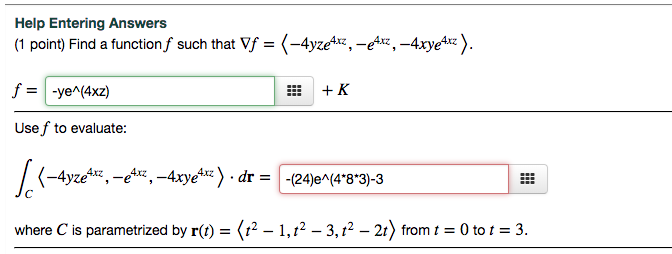 Solved Help Entering Answers (1 point) Find a function f | Chegg.com