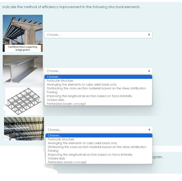 Solved Choose the method of efficiency improvement for each | Chegg.com