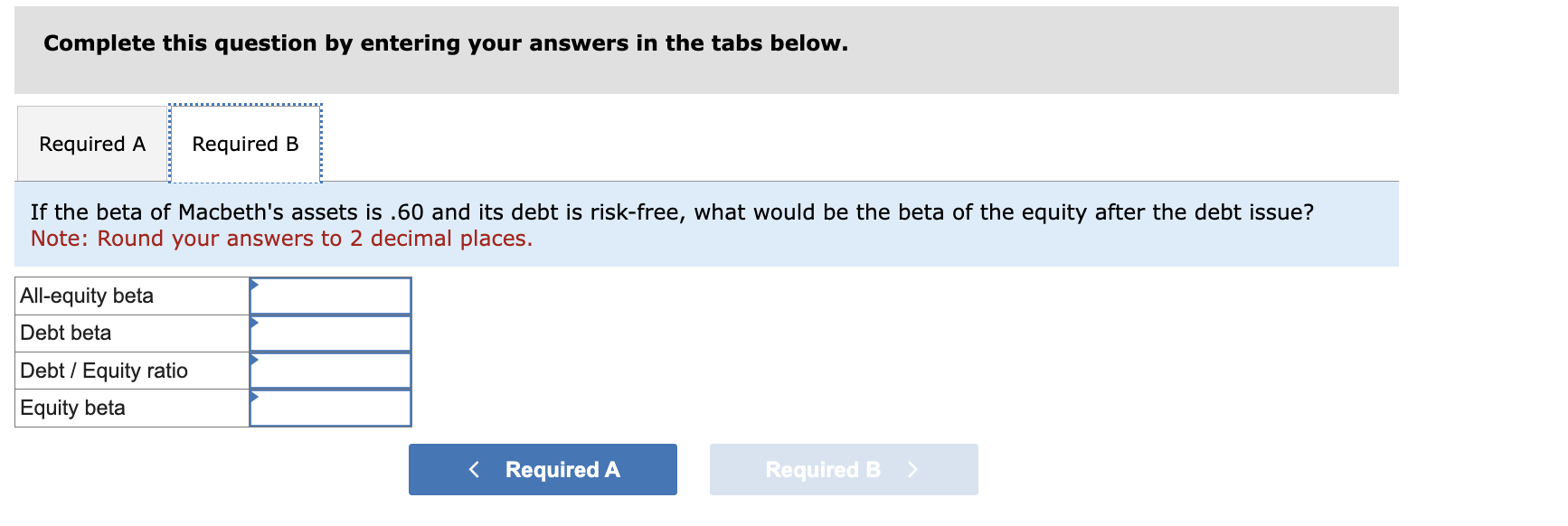Solved Macbeth Spot Removers is entirely equity financed | Chegg.com