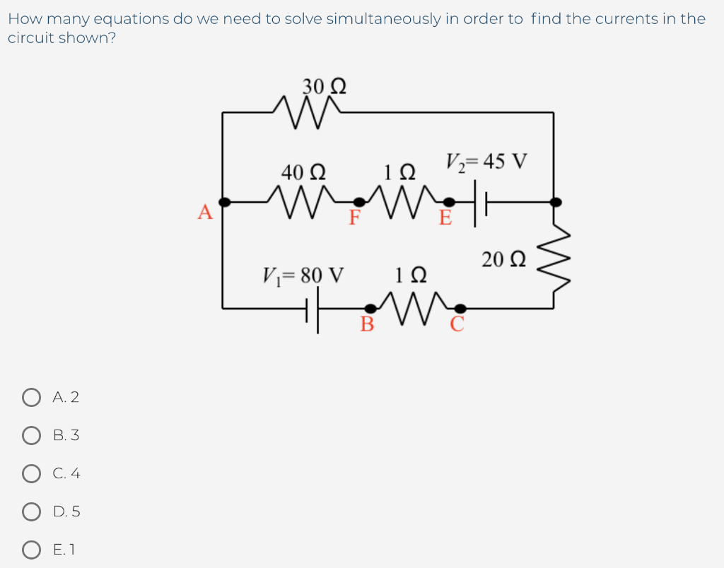 Solved How many equations do we need to solve simultaneously | Chegg.com
