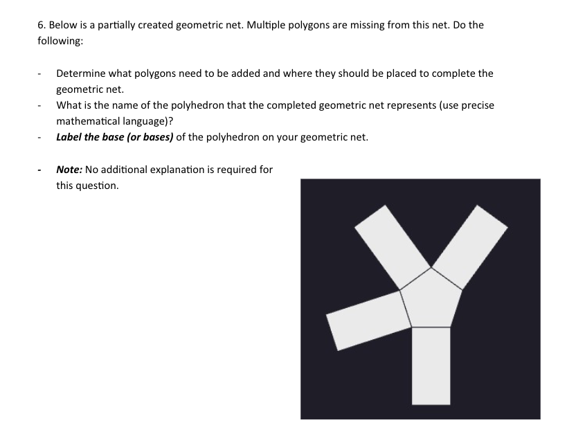 Solved Below is a partially created geometric net. Multiple | Chegg.com