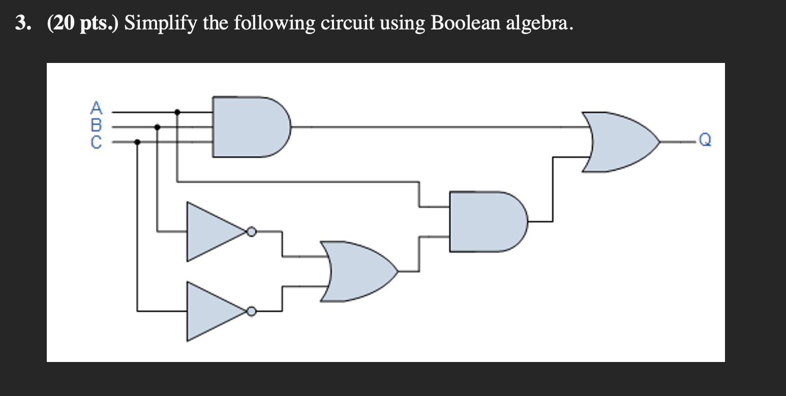 Solved 3. (20 pts.) Simplify the following circuit using | Chegg.com