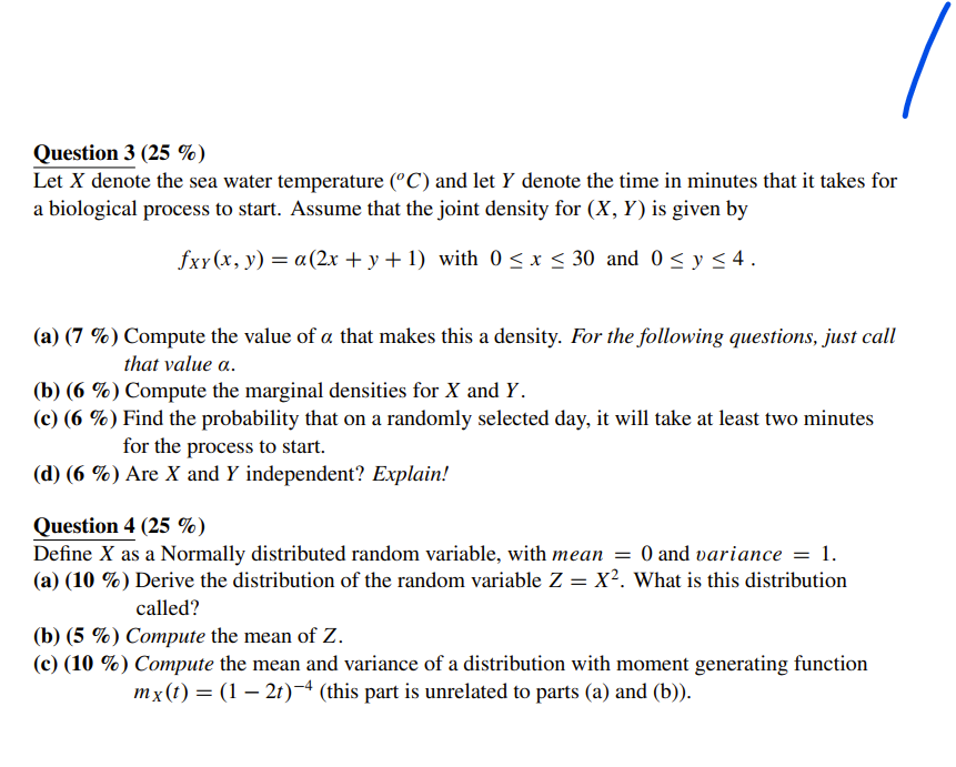 Solved Question 3(25%) Let X denote the sea water | Chegg.com Solved Question 3(25%) Let X denote the sea water | Chegg.com