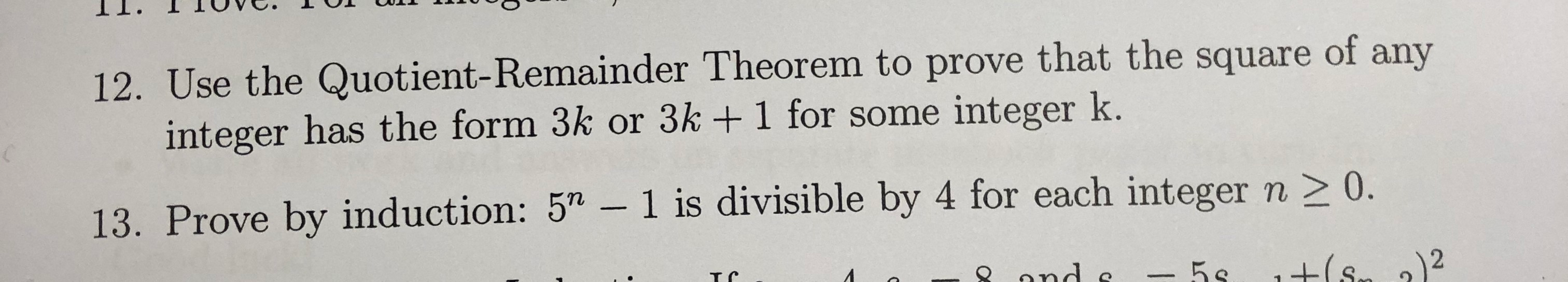 Solved 12. Use the Quotient-Remainder Theorem to prove that | Chegg.com