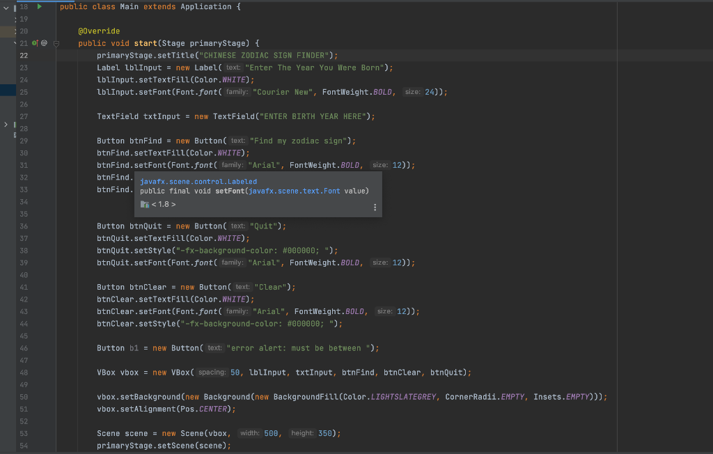 Solved I have the front end design of my java fx | Chegg.com