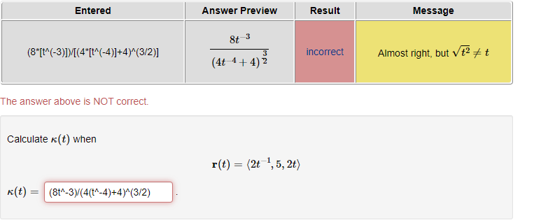 Solved Entered Answer Preview Result Message 8t 3 | Chegg.com