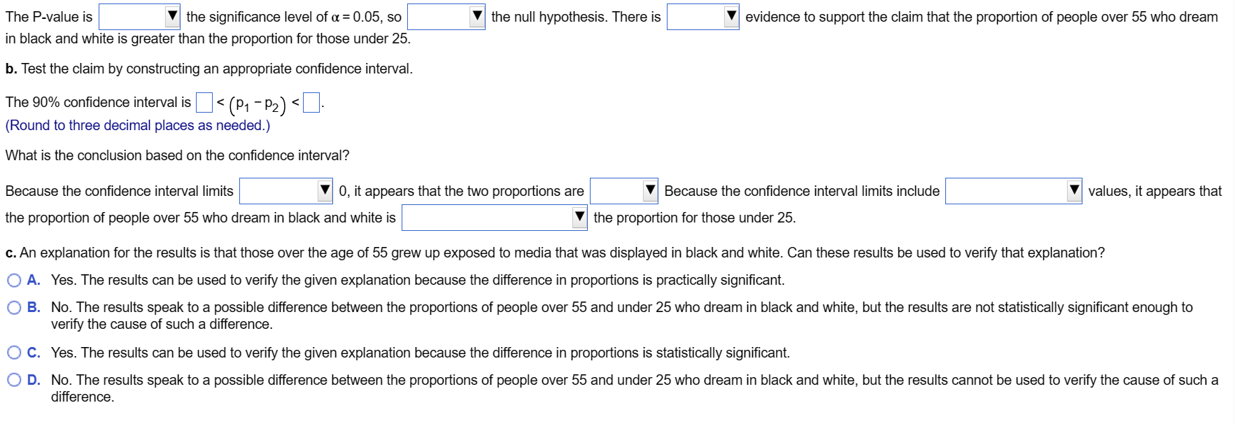 Solved under 25. Complete parts (a) through (c) below. | Chegg.com