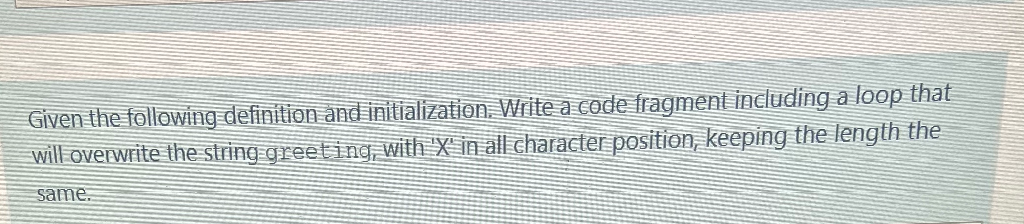 Solved Given the following definition and initialization. | Chegg.com
