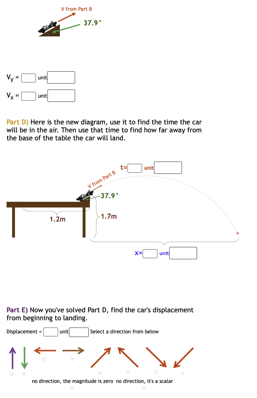 Solved Part A) The wind-up toy car as shown below is placed | Chegg.com