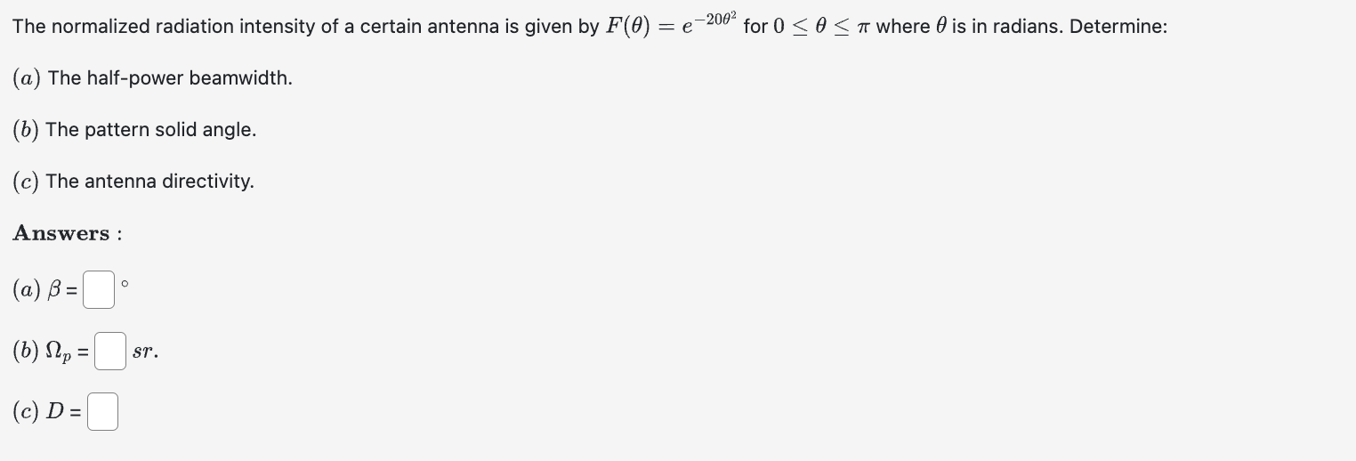 Solved The normalized radiation intensity of a certain | Chegg.com