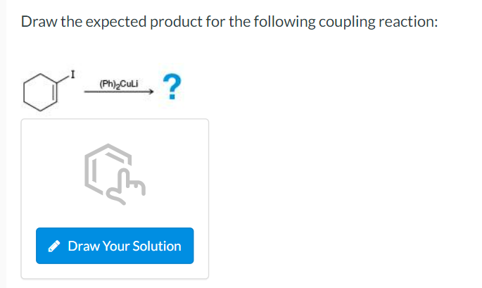 Solved Draw the expected product for the following coupling | Chegg.com