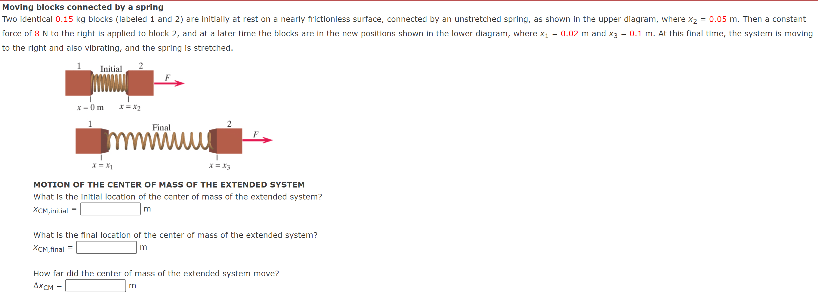 Solved POINT PARTICLE SYSTEM 4) What is the initial location | Chegg.com
